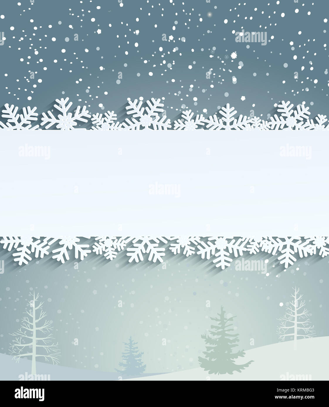 Christmas background with white snowflakes Stock Photo - Alamy