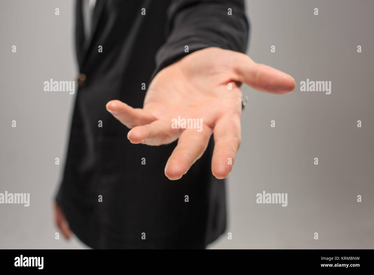 Dressed in a business suit caucasian male hand Stock Photo - Alamy