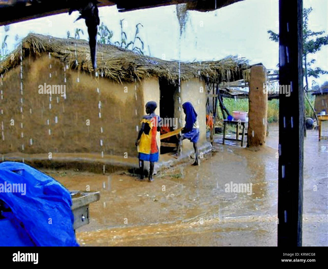 Rain in Ghana P02 B002 Stock Photo - Alamy