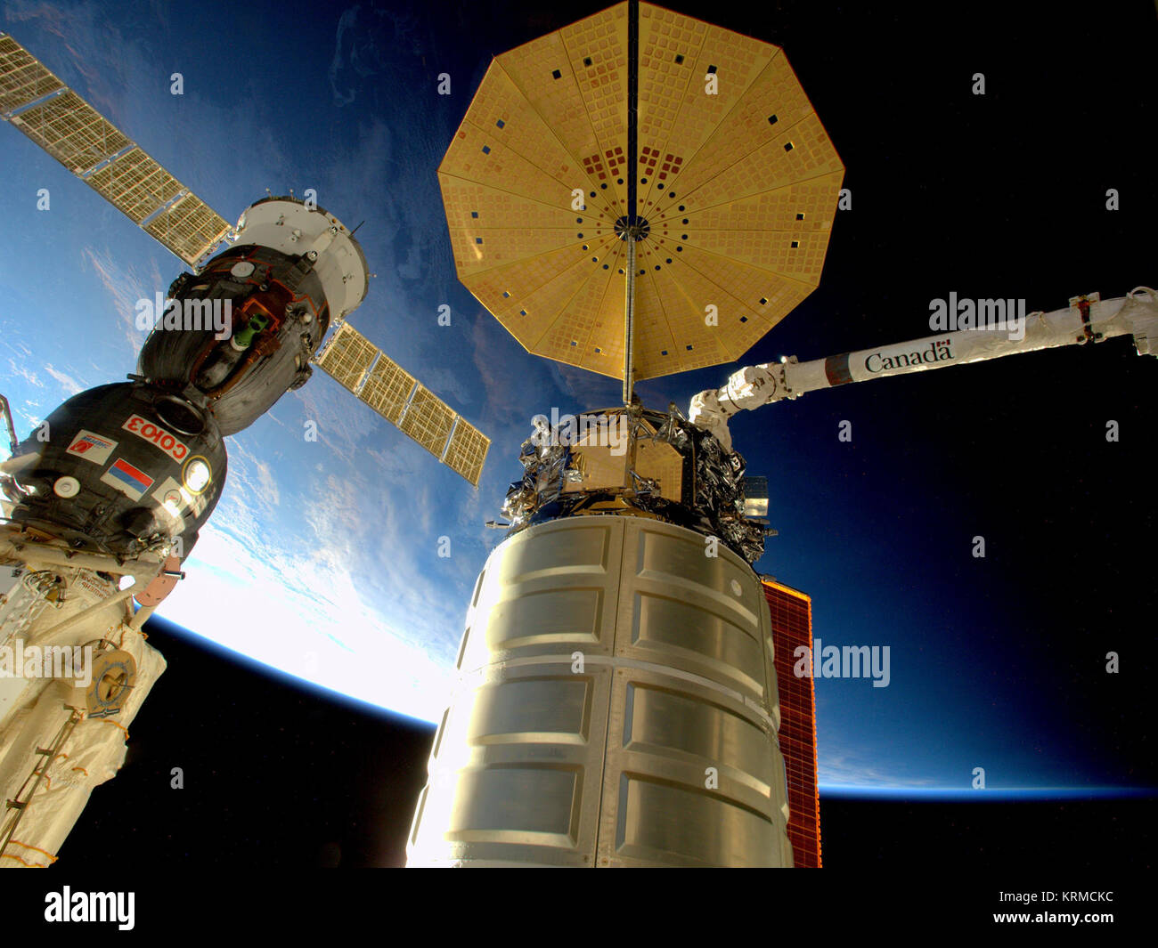 ISS-46 Cygnus 5 departing (2 Stock Photo - Alamy