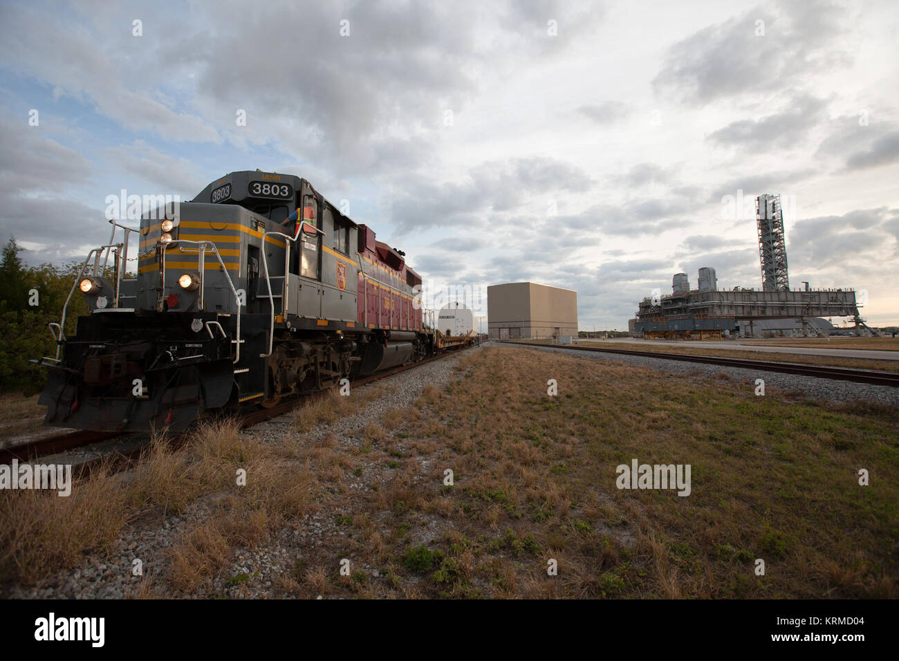 The SLS Pathfinder Segments depart by Car Train from the RPSF to the ...