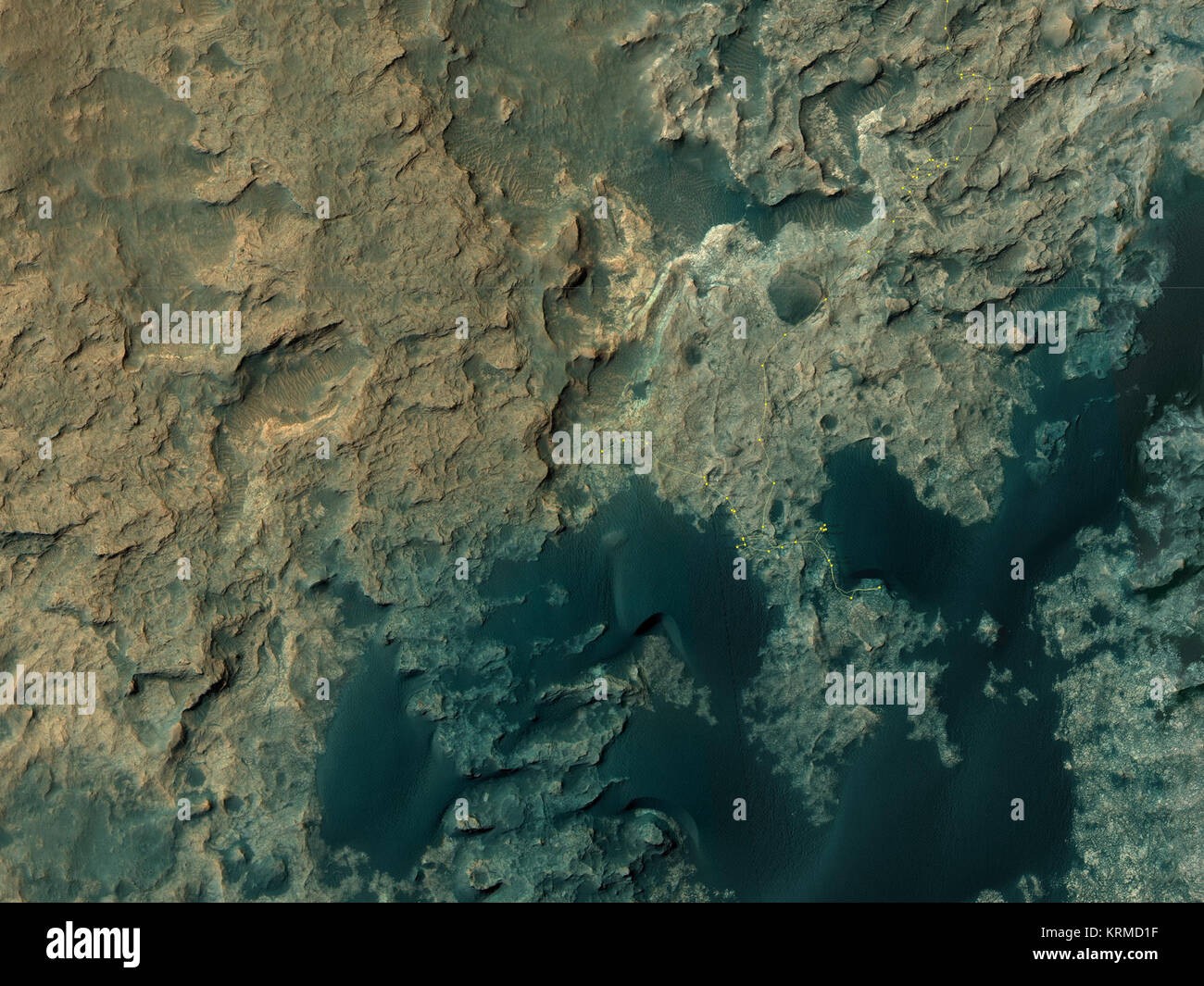 Curiosity Location Sol1267-full Stock Photo - Alamy