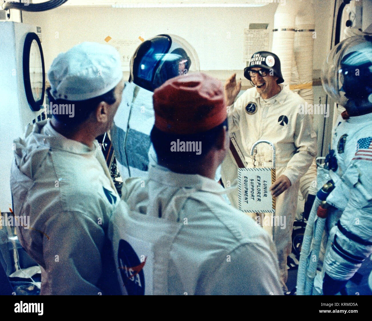 In the White Room, Pad Leader Guenter Wendt proudly wears a 'Col ...