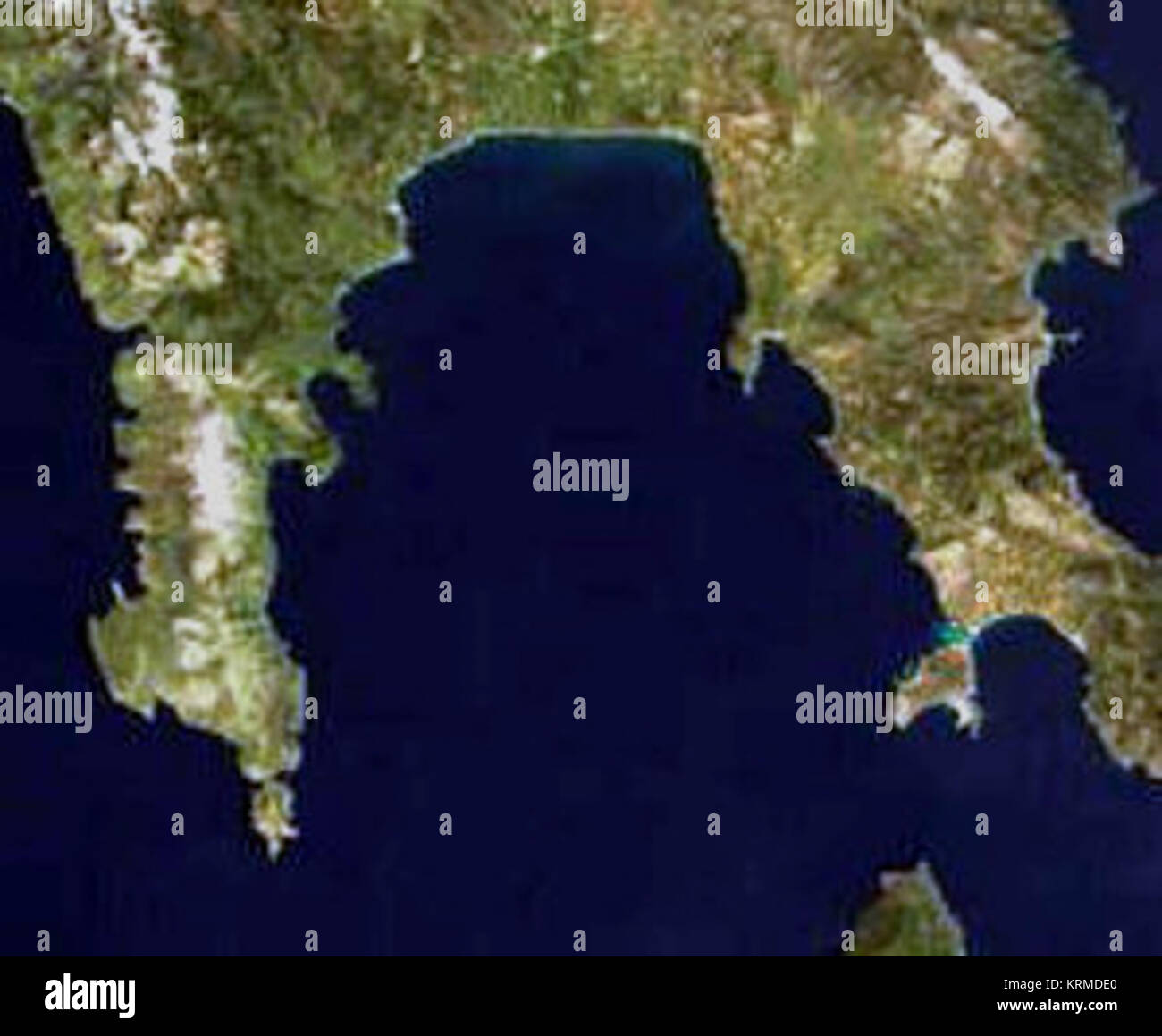 Laconic Gulf satellite picture Stock Photo - Alamy