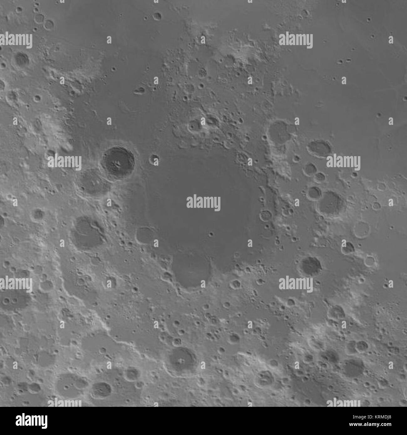 Nectaris basin topo Stock Photo - Alamy