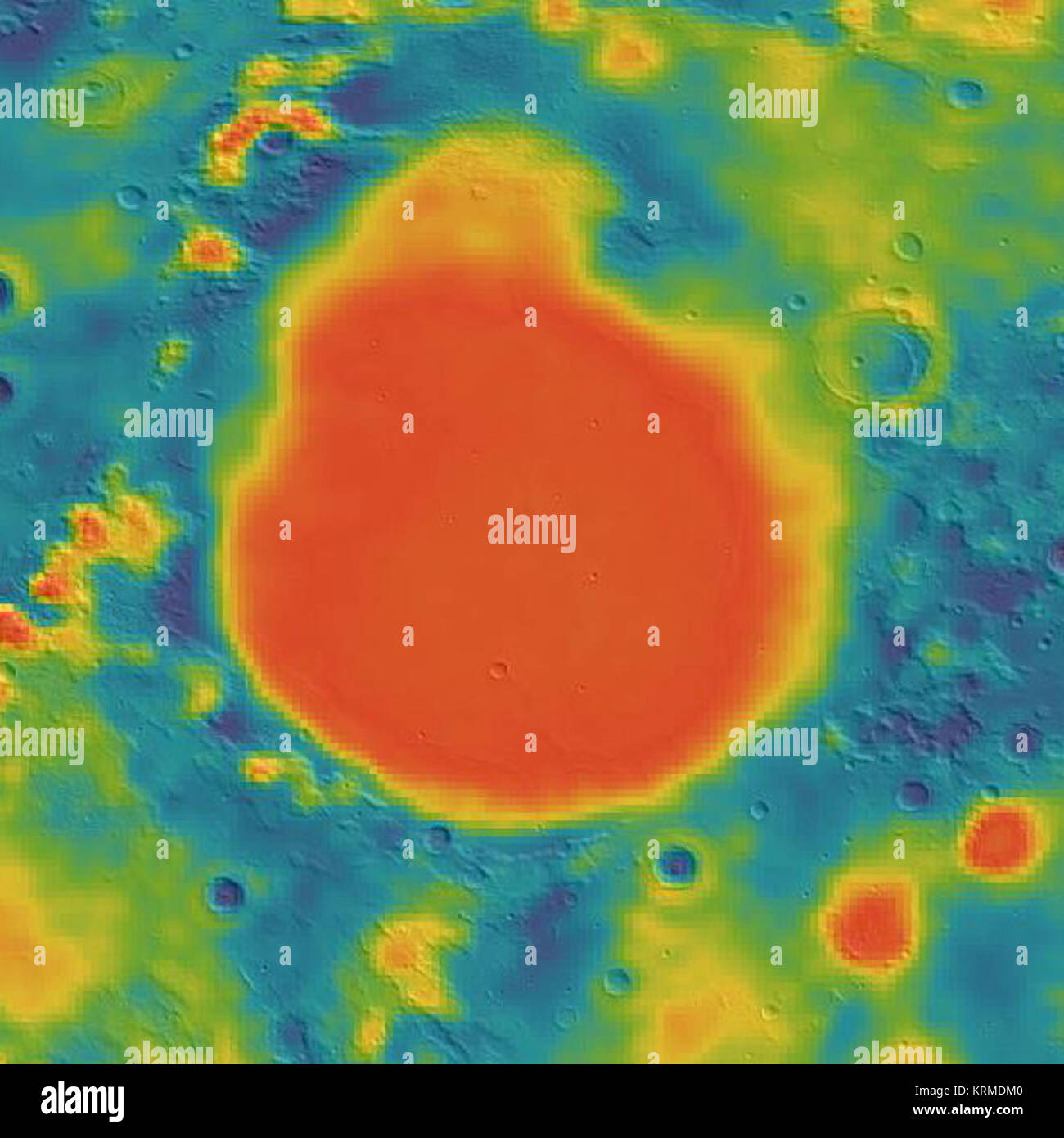 Serenitatis basin GRAIL gravity Stock Photo - Alamy