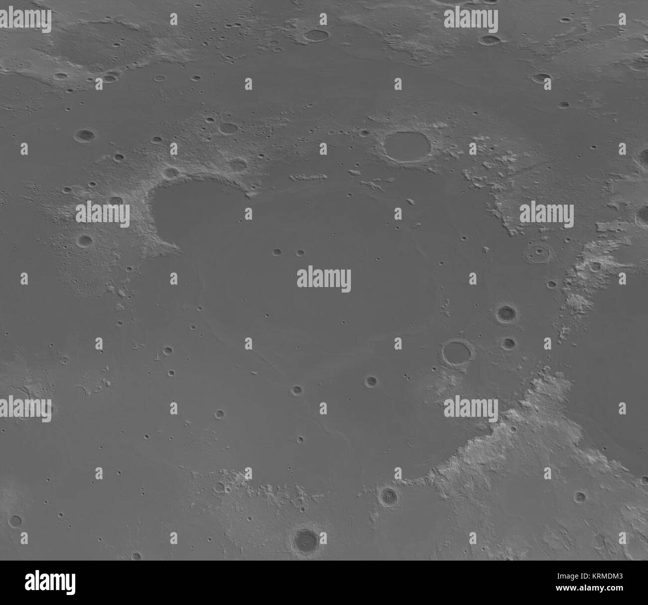 Imbrium basin topo Stock Photo - Alamy
