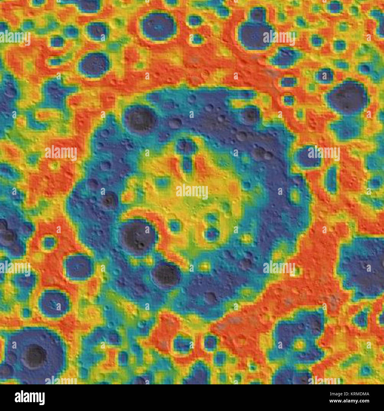 Freundlich-Sharonov basin GRAIL gravity Stock Photo - Alamy