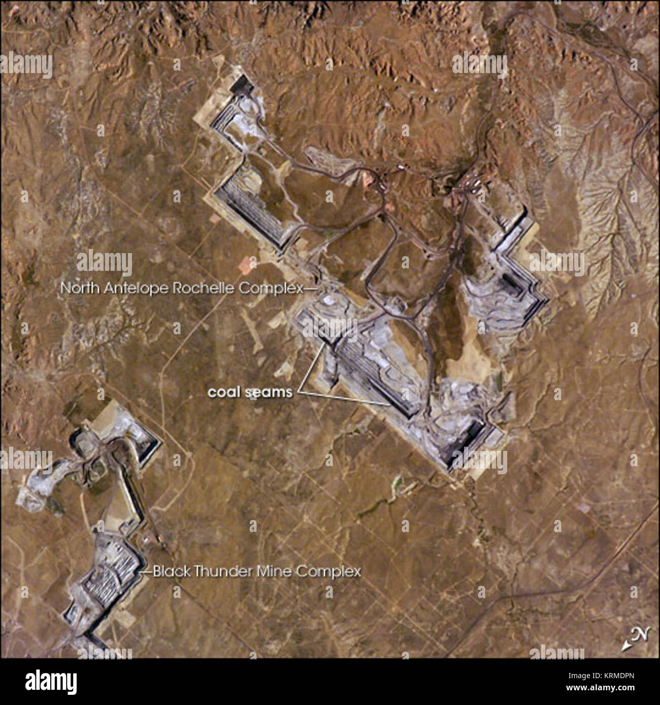 North Antelope Rochelle Coal Mine Wyoming Stock Photo - Alamy