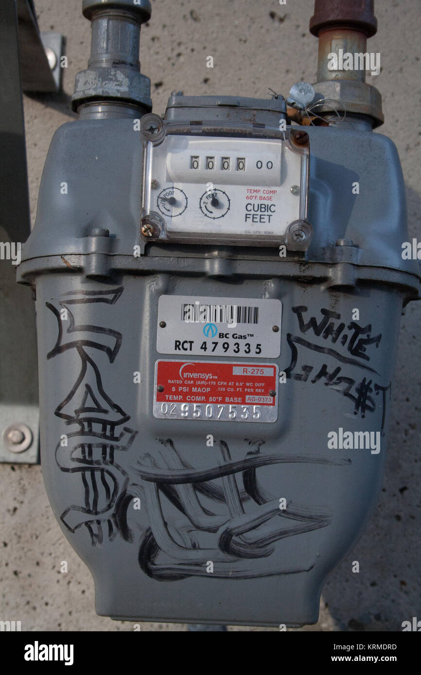 gas meter and tagging Stock Photo - Alamy