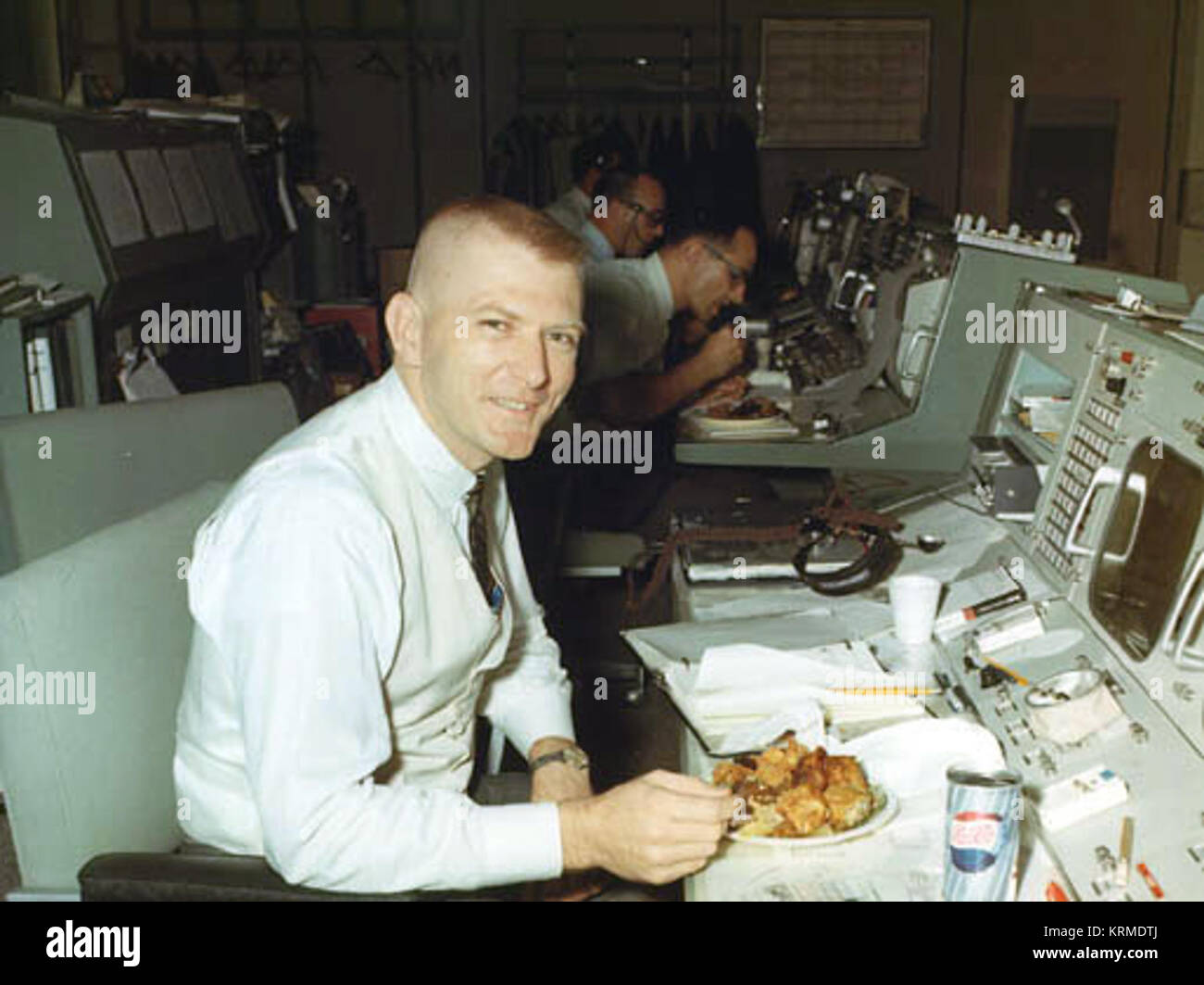 Gene Kranz in the MOCR Stock Photo - Alamy