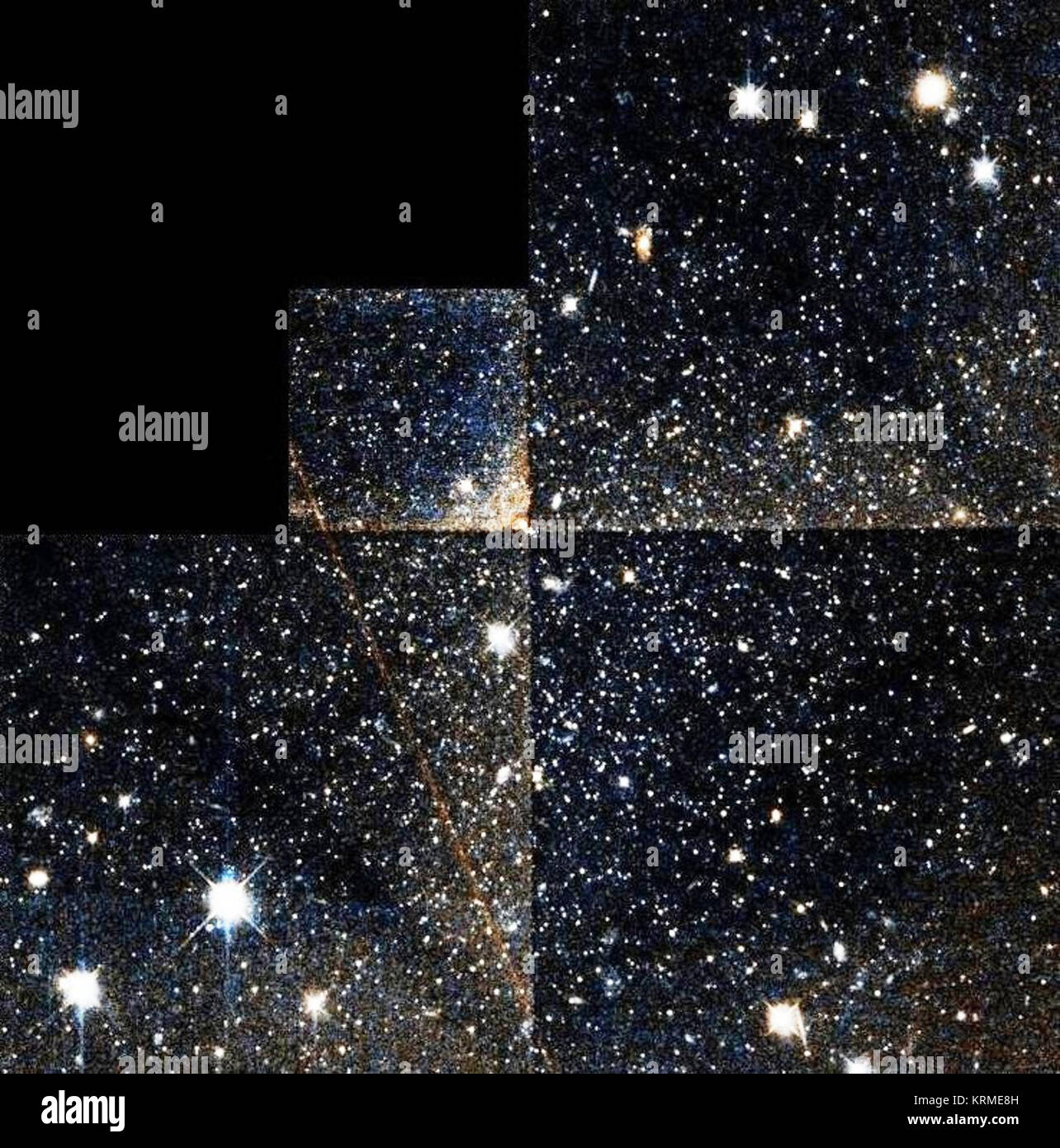 Andromeda V color cutout hst 08272 52 wfpc2 f555w f450w wf sci Stock ...