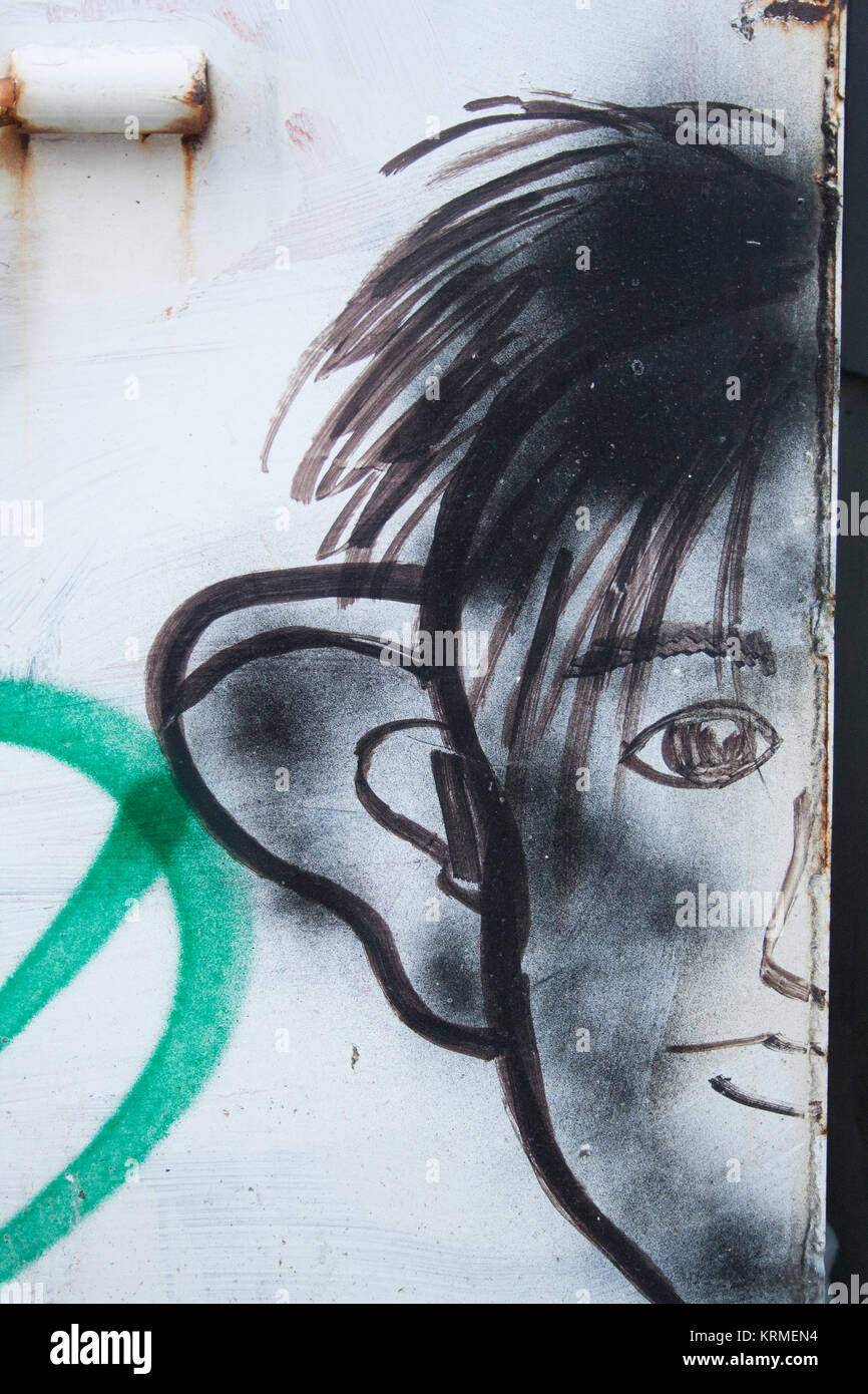 Vancouver graffiti, street art and tagging Stock Photo - Alamy
