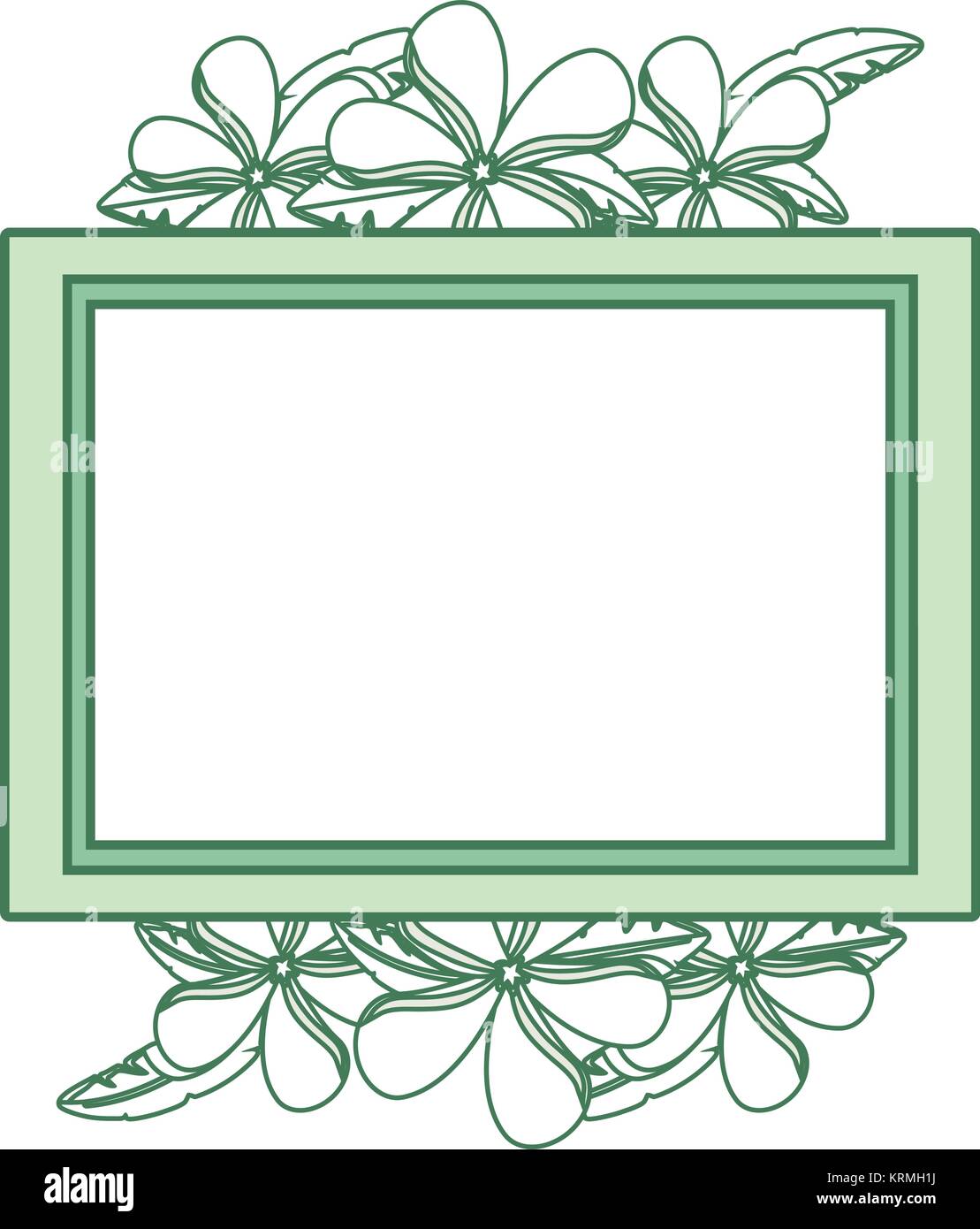 Rectangle rose frame on Stock Vector Images - Alamy