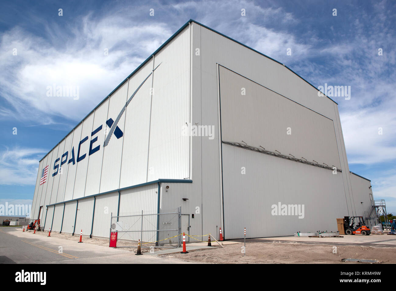 Shots of Pad 39A for Commerical Crew Program (CCP). SpaceX HIF at KSC ...