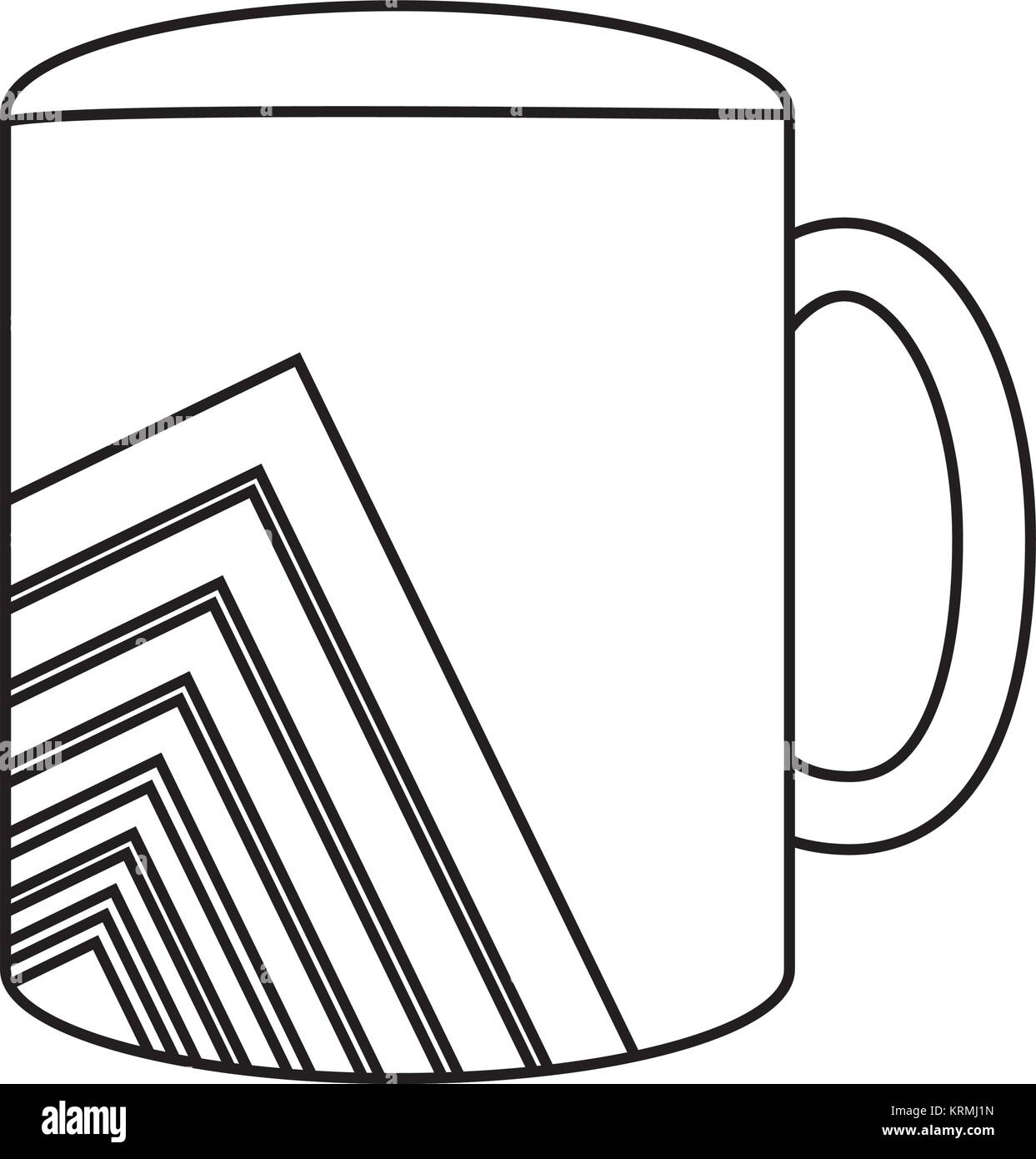 mug with lines vector illustration Stock Vector Image & Art - Alamy