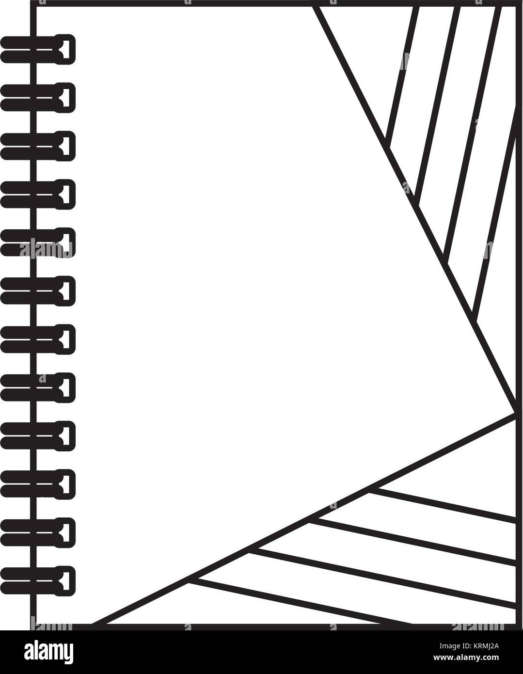 notebook with lines vector illustration Stock Vector Image & Art - Alamy