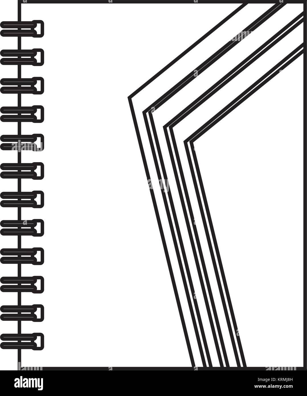 notebook with lines vector illustration Stock Vector Image & Art - Alamy