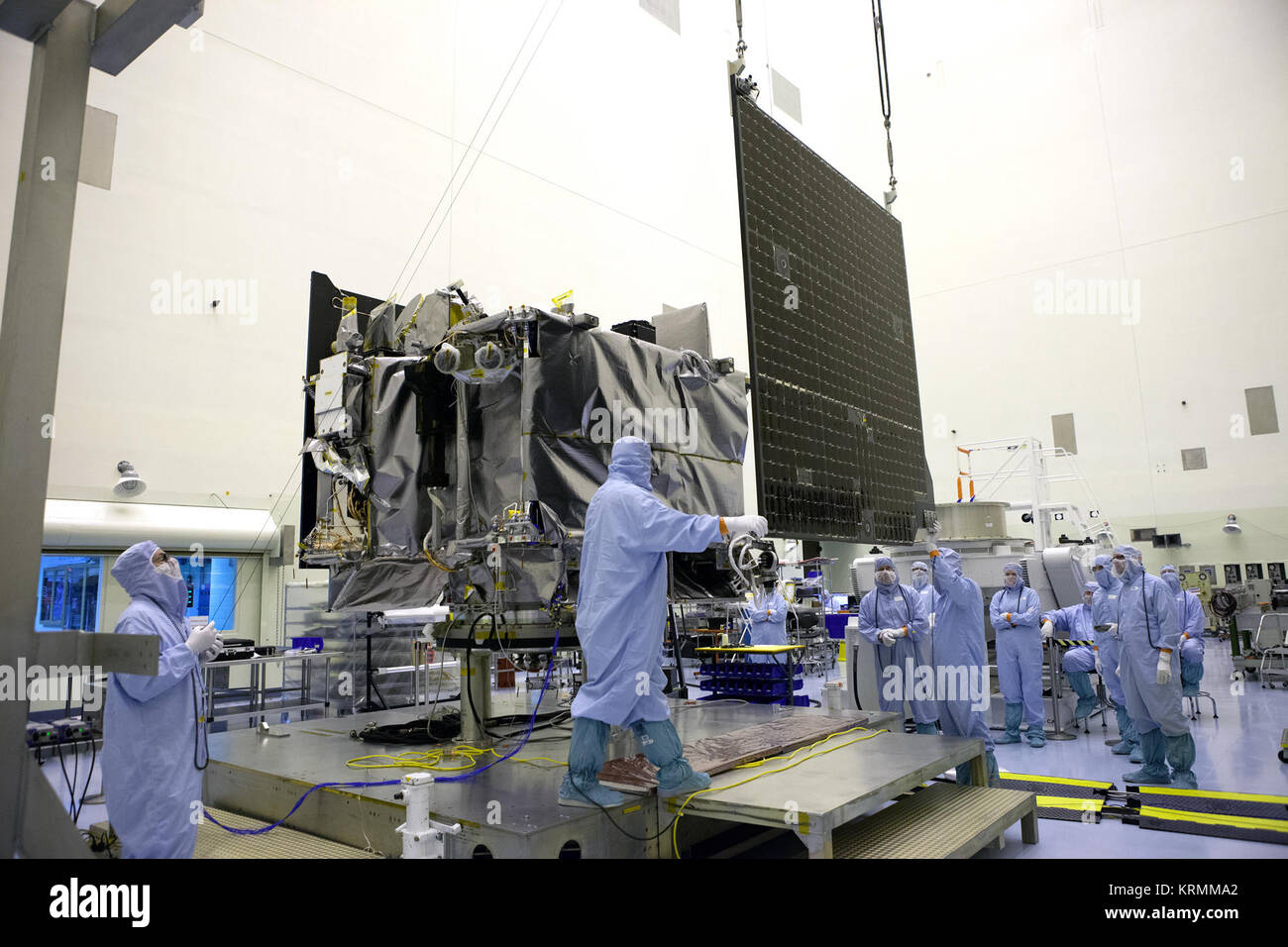 Solar Array Release Mechanism Test and Removal being performed on the ...