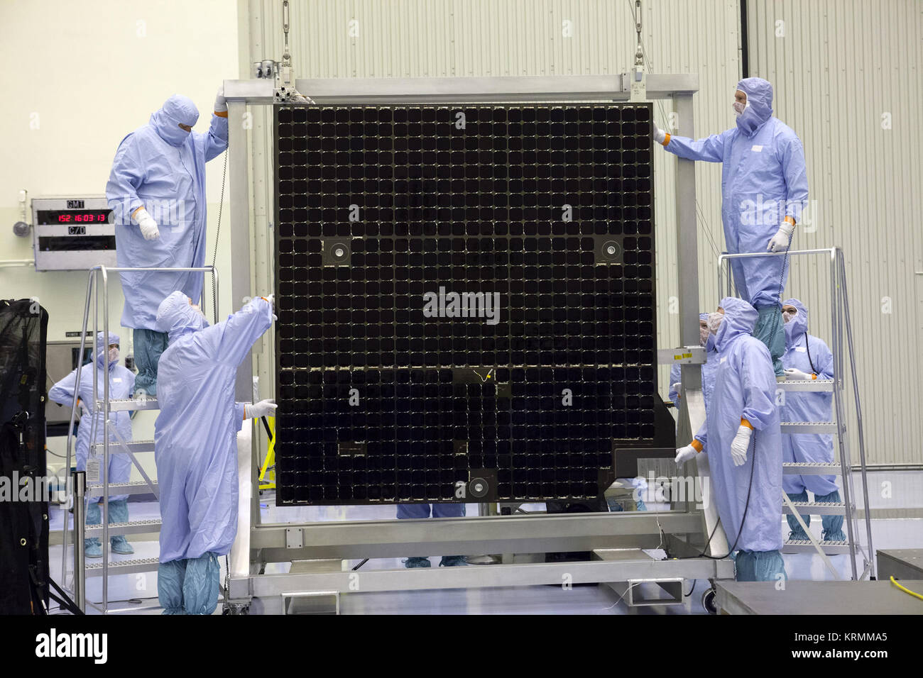 Solar Array Release Mechanism Test and Removal being performed on the ...