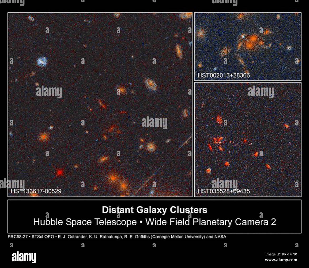 Distant Galaxy Clusters Stock Photo - Alamy
