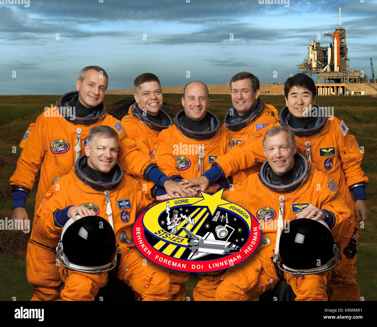 STS-123 crew portrait Stock Photo - Alamy
