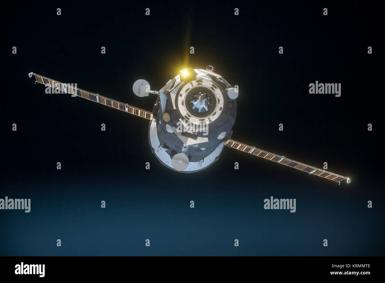 ISS-48 Progress MS-01 Undocking and Redocking Test (3 Stock Photo - Alamy