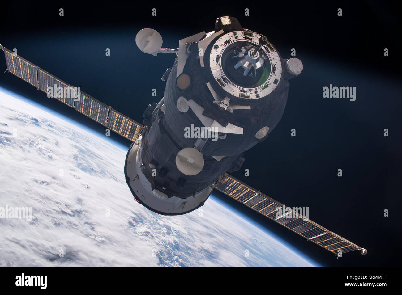 ISS-48 Progress MS-01 Undocking and Redocking Test (2 Stock Photo - Alamy