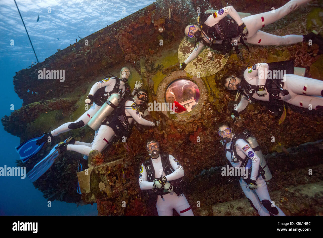 NASA NEEMO 21 Aquanaut Crew Stock Photo - Alamy