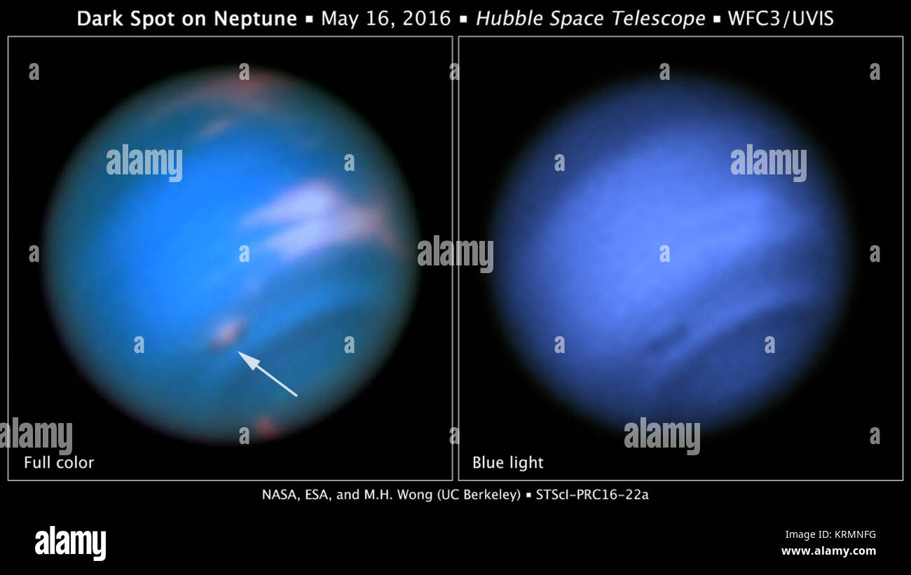 Dark Spot on Neptune Stock Photo - Alamy