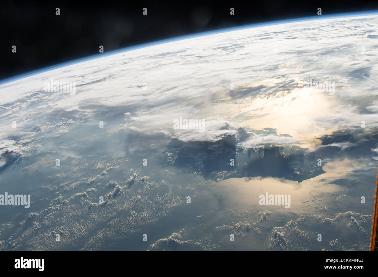 ISS-48 Towering cumulonimbus and other clouds over the Earth (3 Stock ...