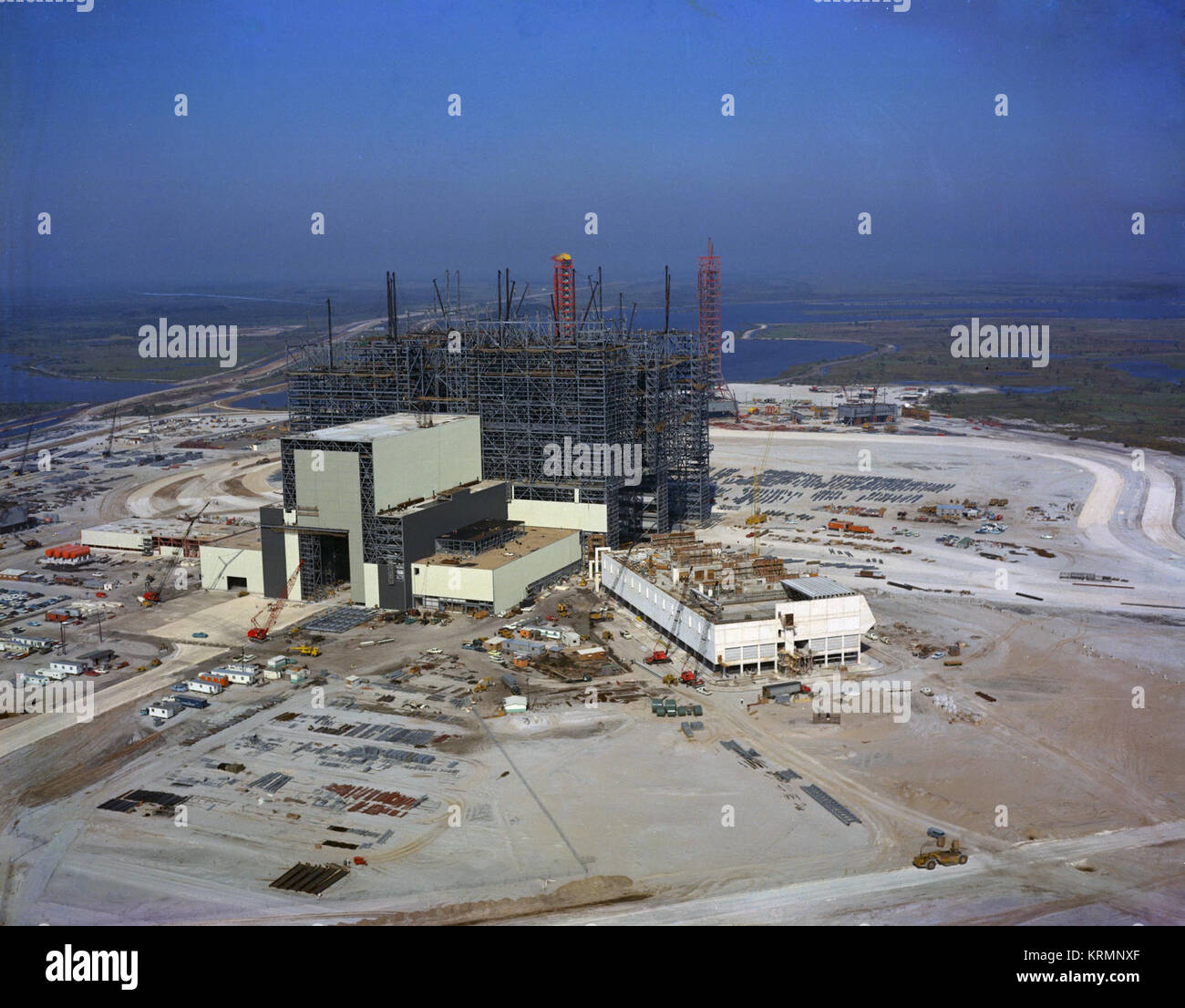 KSC Vehicle Assembly Building and Launch Control Center under ...
