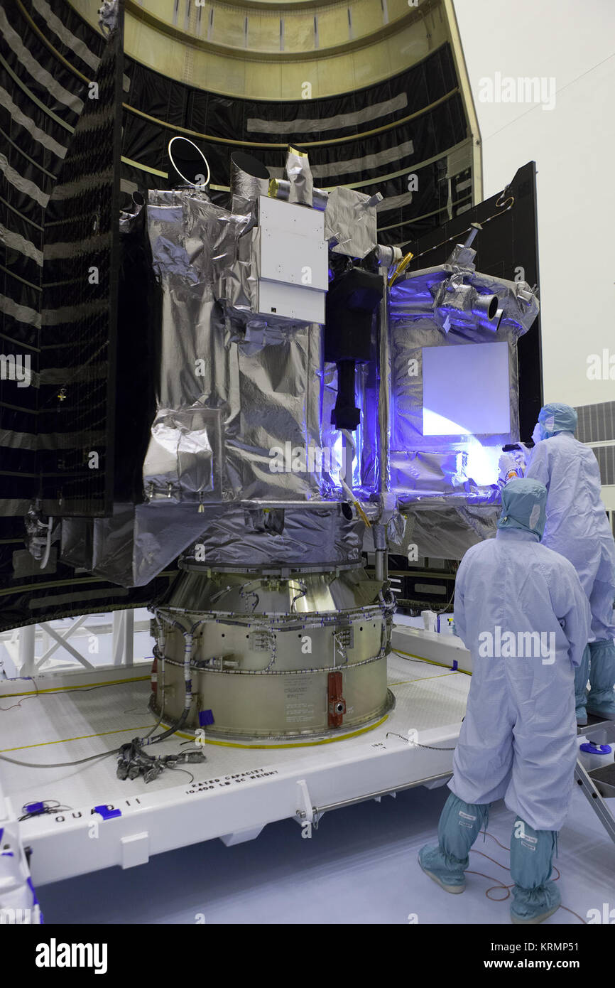 OSIRIS-REx being encapsulated inside fairing at the PHSF, in ...