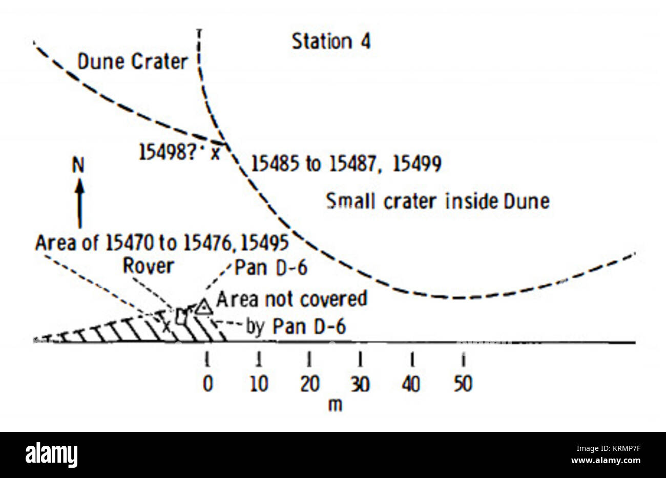 A15 PSR Fig 5-74 Planimetric map Station 4 Stock Photo - Alamy