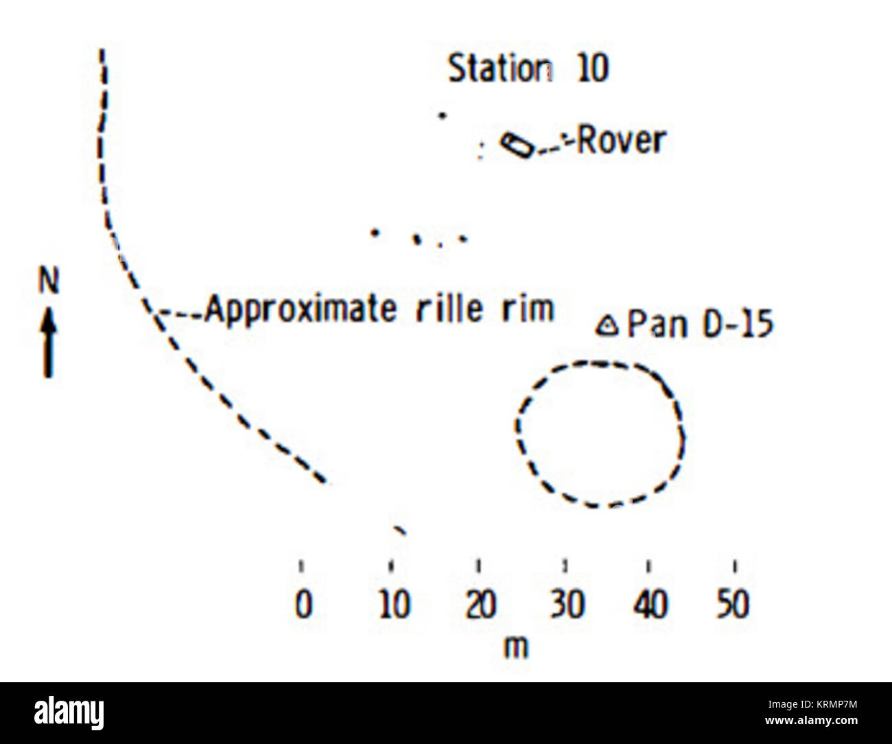 A15 PSR Fig 5-125 Planimetric map Station 10 Stock Photo - Alamy