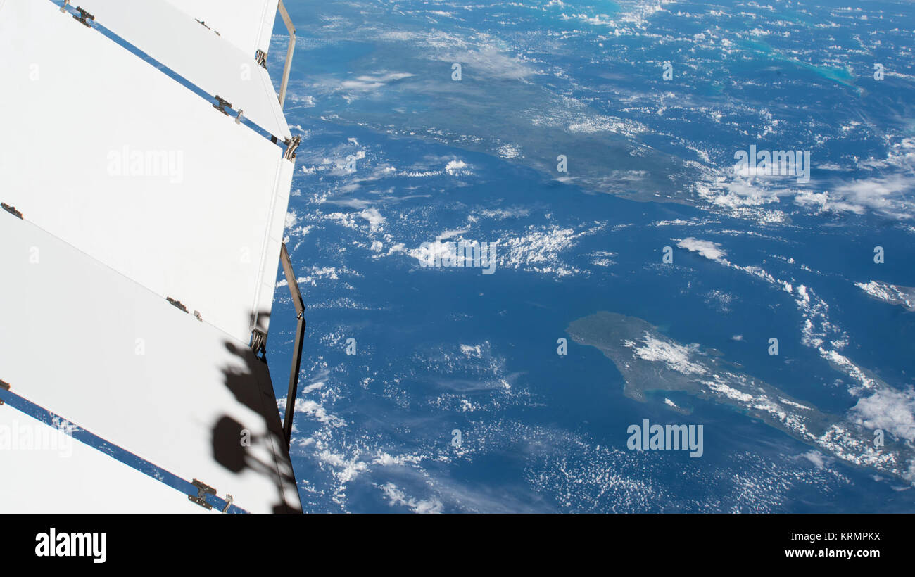ISS-49 Earth seen from space with radiator Stock Photo - Alamy