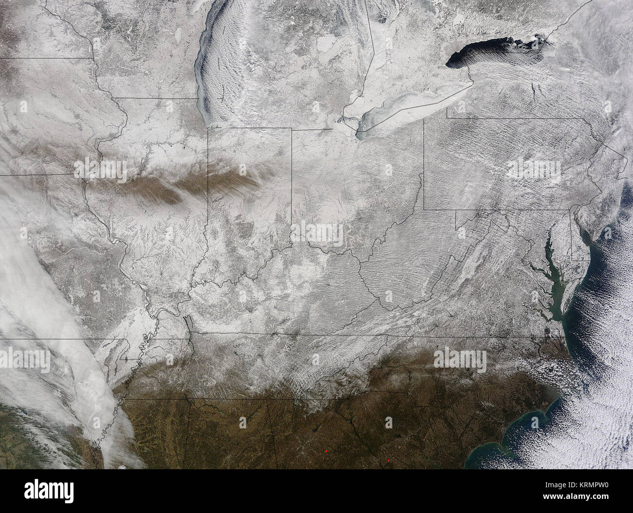 NASA Snaps Picture of Eastern U.S. in a Record-Breaking 22Freezer22 ...