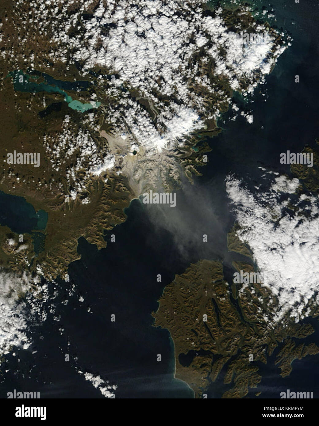 Resuspended volcanic ash from Katmai, Alaska (15468825645 Stock Photo ...