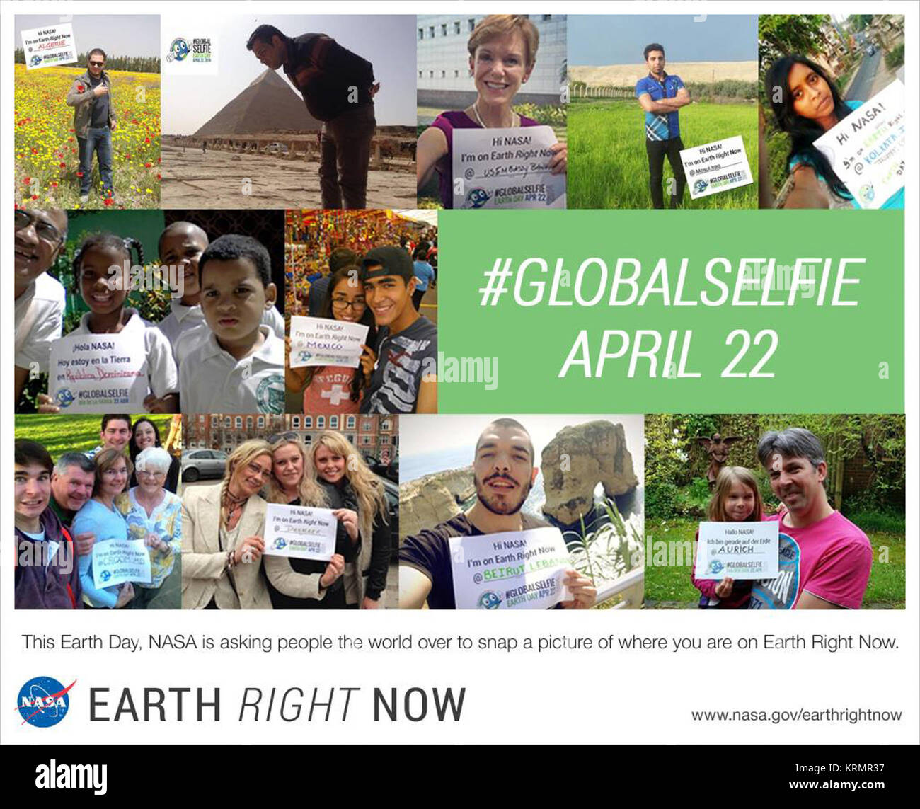 Share YOUR -GlobalSelfie with NASA (13959058691 Stock Photo - Alamy