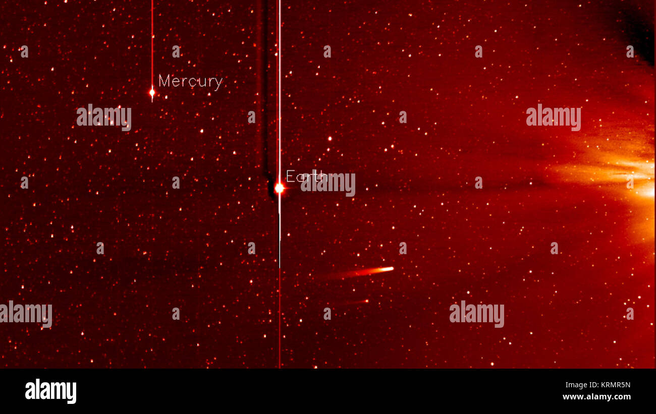 Comet ISON Approaching the Sun (still) (11088251783 Stock Photo - Alamy
