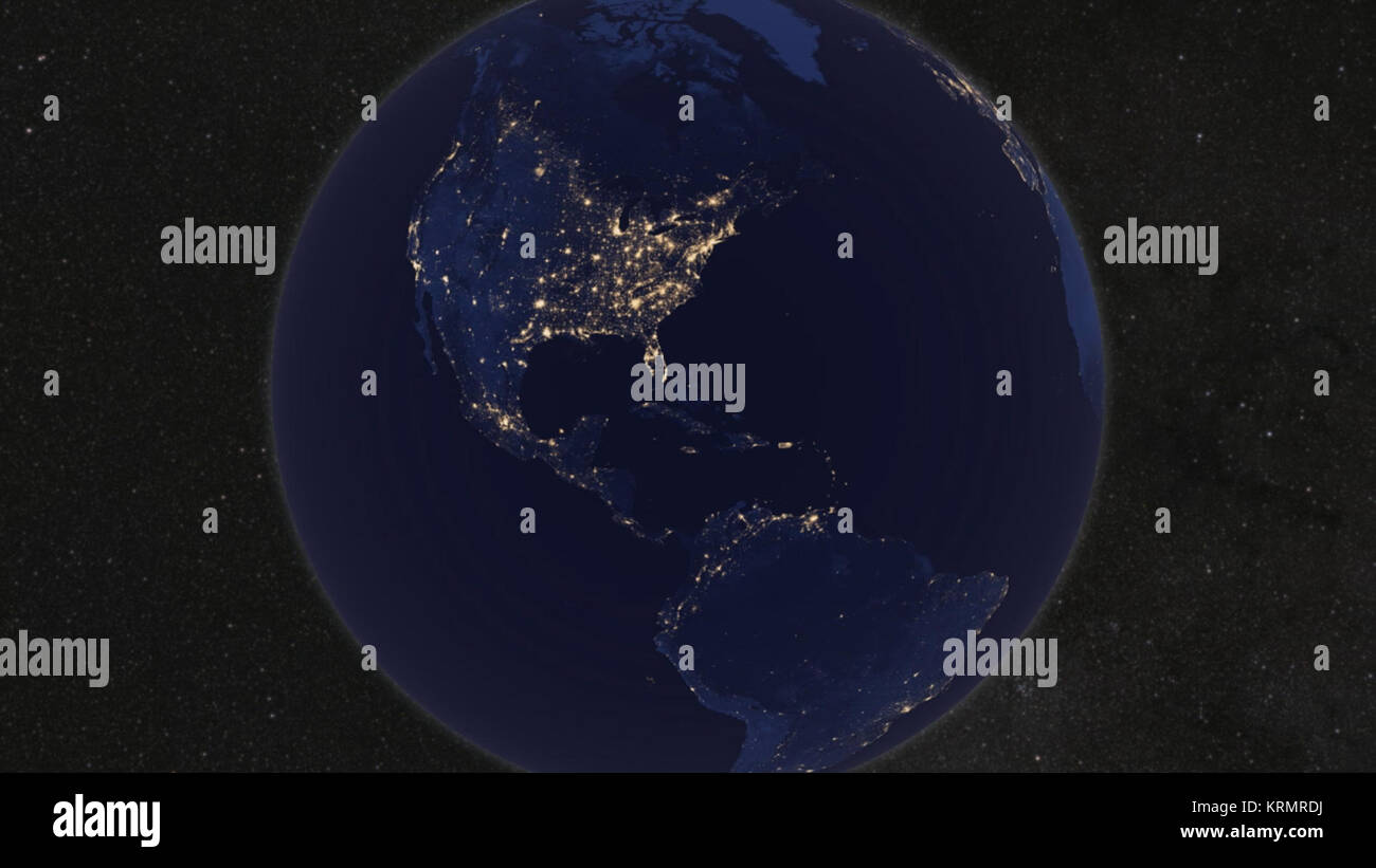Whole planet earth illuminated hi-res stock photography and images - Alamy