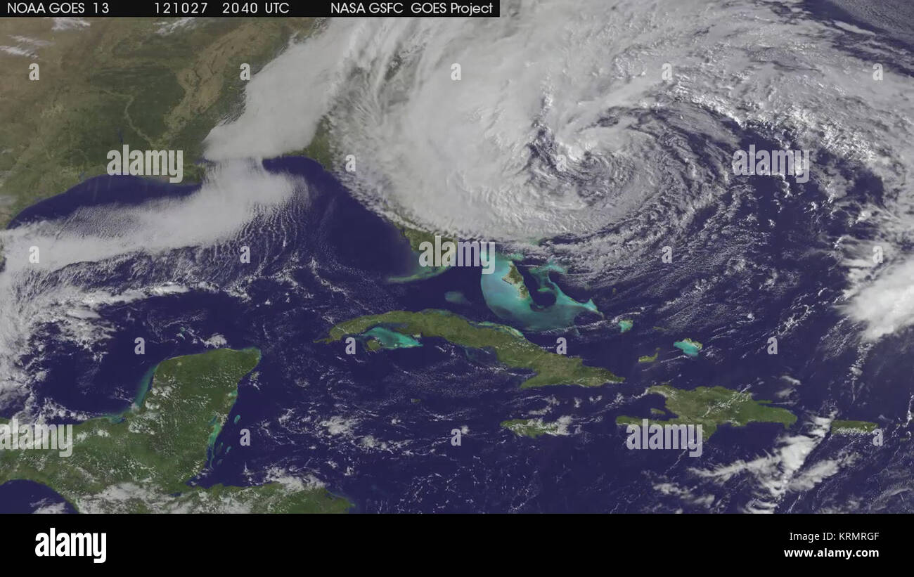 NASA Examines Hurricane Sandy as it Affects the Eastern U.S. (hd video ...