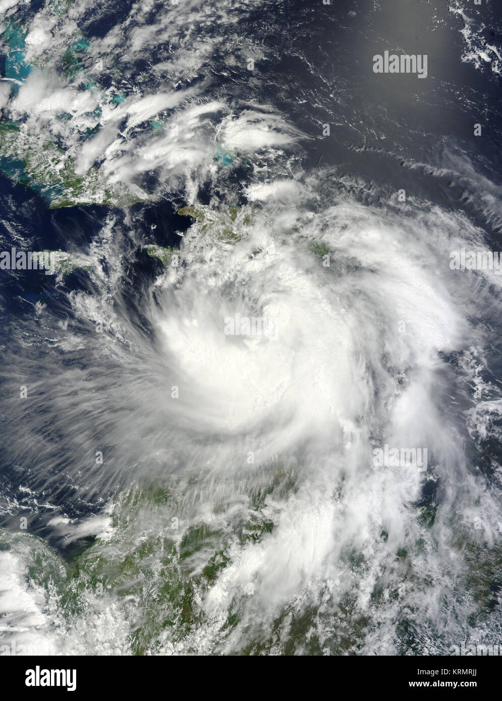 NASA Satellite View of Tropical Storm Isaac (7852911380 Stock Photo - Alamy