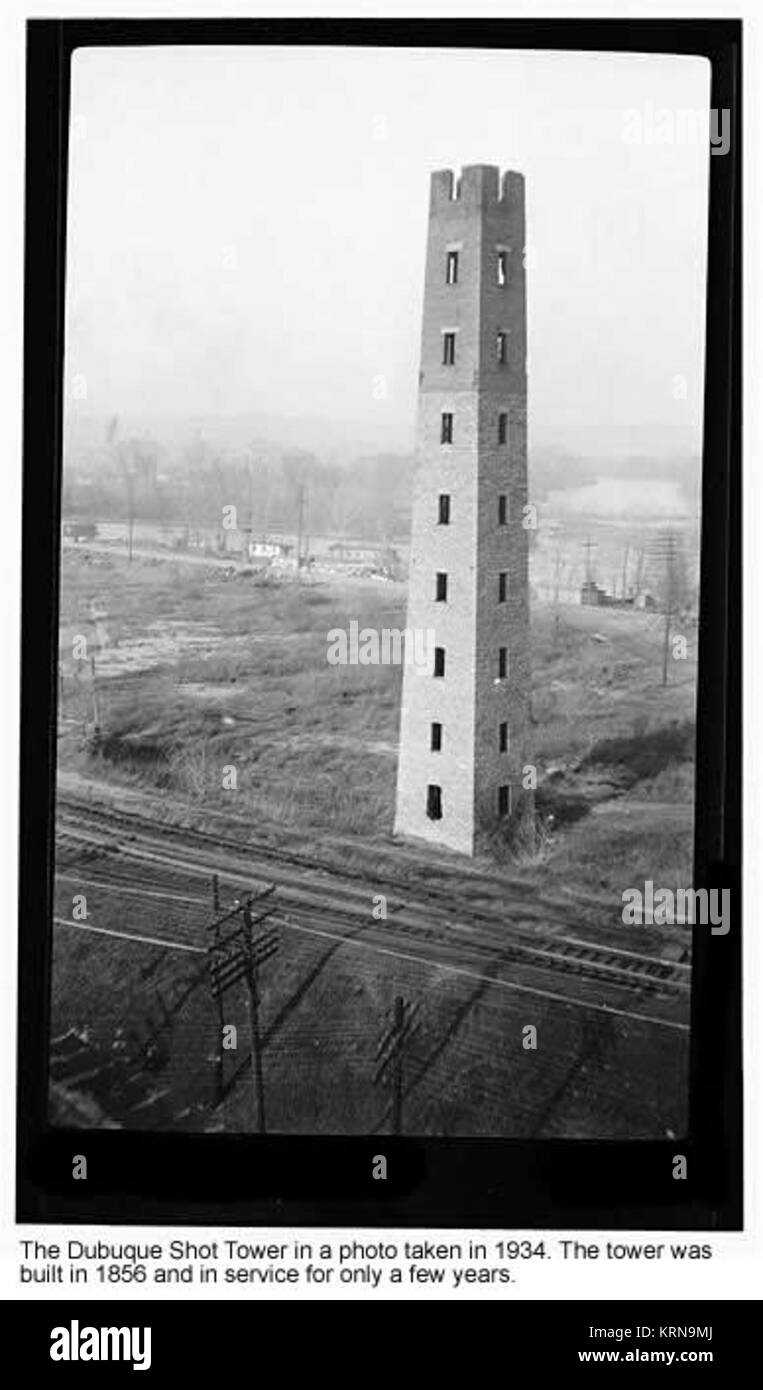 Dubuque Shot Tower Stock Photo - Alamy