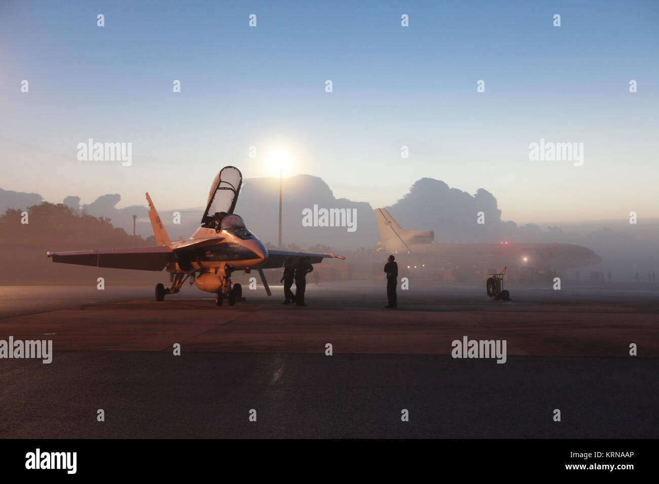 A pathfinder aircraft prepares for takeoff from the Skid Strip at Cape ...