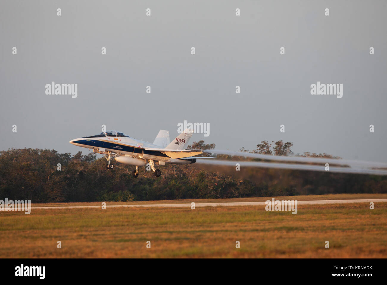 A pathfinder aircraft takes off from the Skid Strip at Cape Canaveral ...