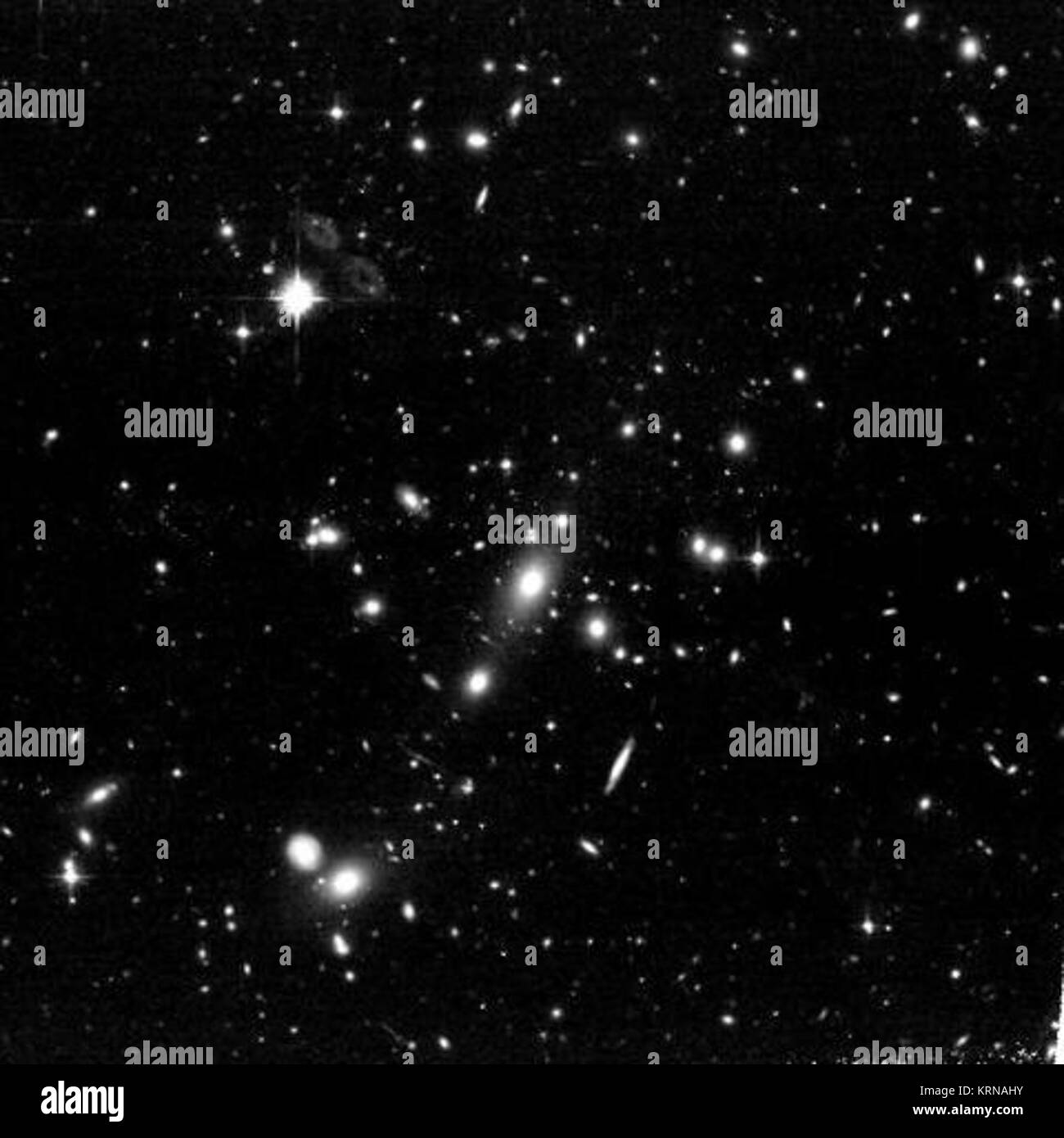 NGC 383 Group cutout hst 12884 64 acs wfc total sci Stock Photo - Alamy