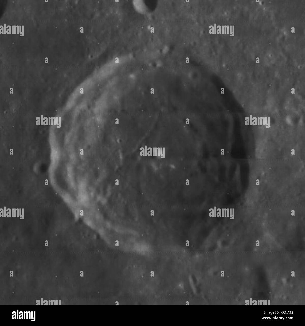 Franklin crater 4067 h2 Stock Photo - Alamy