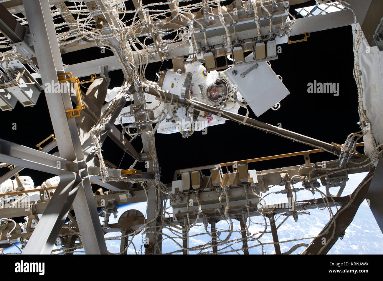 ISS-50 EVA-1 (d) Peggy Whitson Stock Photo - Alamy