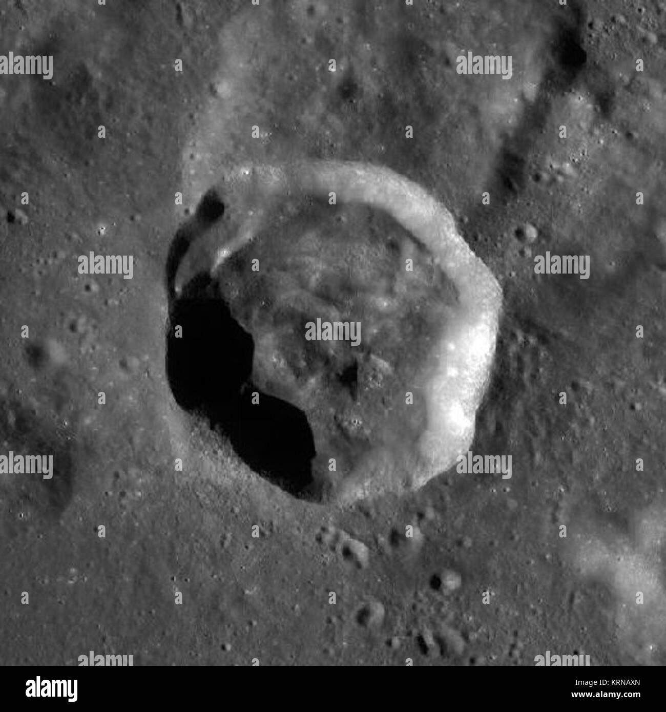 Delmotte crater LROC Stock Photo - Alamy